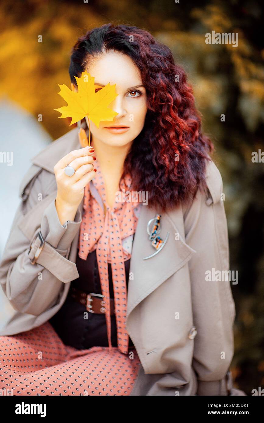 Young woman enjoying the weather hi-res stock photography and images ...