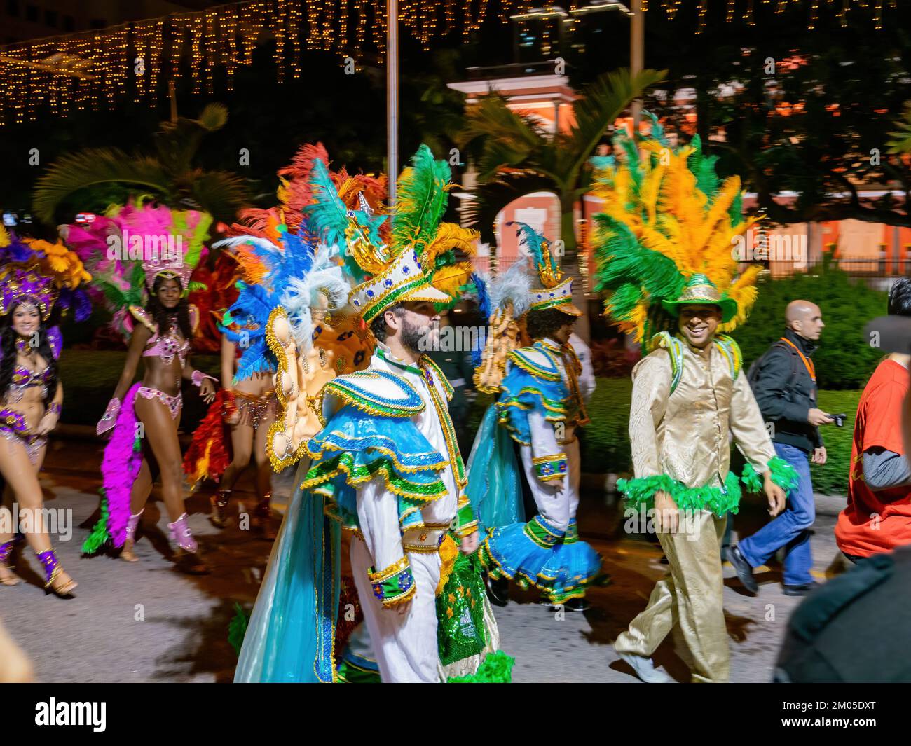 Macau, FEB 12 2013 - Night view of the Macau Chinese New Year Parade ...