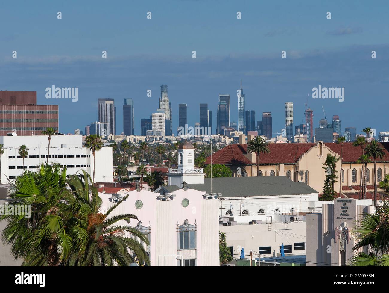 various buildings including the department of water and power around ...