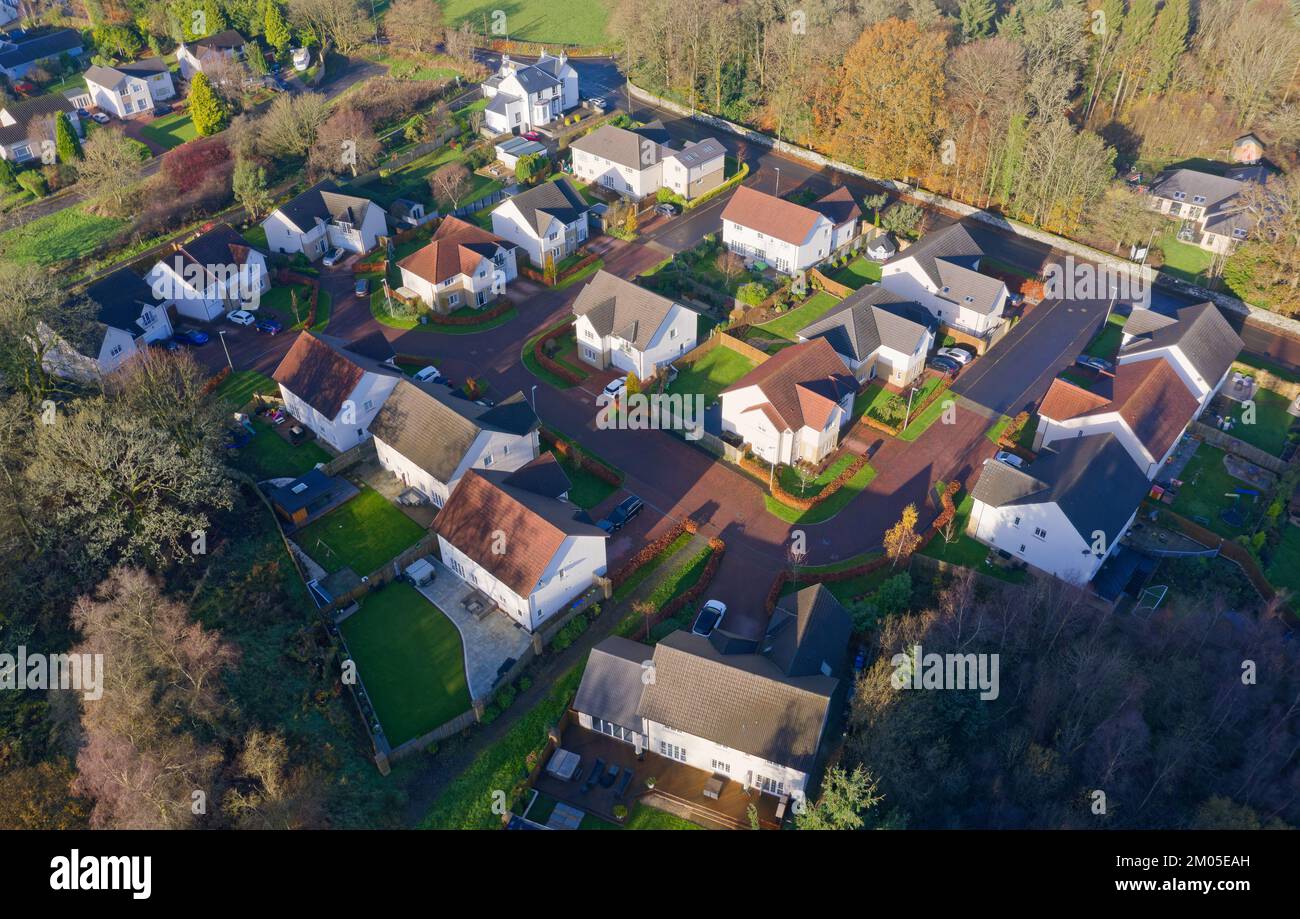 New housing development building houses for increased demand in rural ...