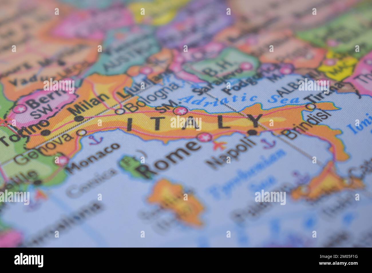 Italy political map hi-res stock photography and images - Alamy