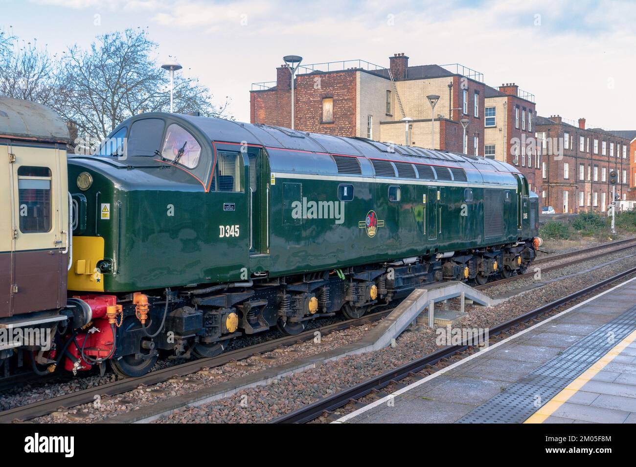 Derby, United Kingdom, December 3 2022: Vintage Class 40 locomotive at ...