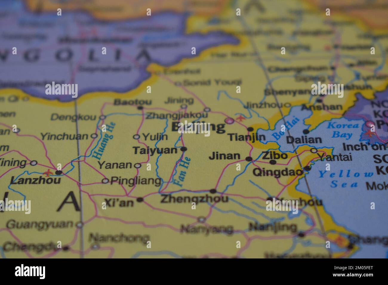 Map of beijing hi-res stock photography and images - Alamy