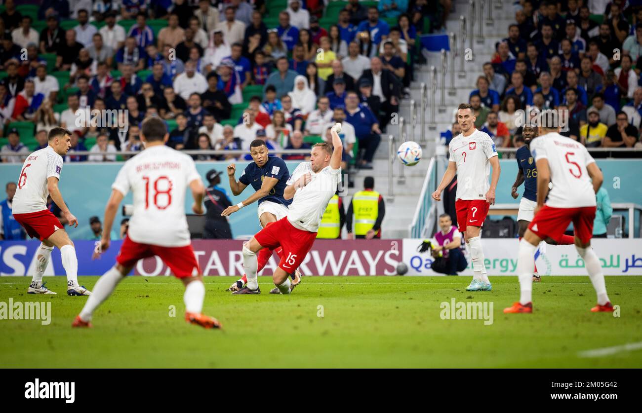 Doha, Qatar. 4th Dec, 2022. Kylian Mbappe (FRA) scores the goal for 3:0 ...