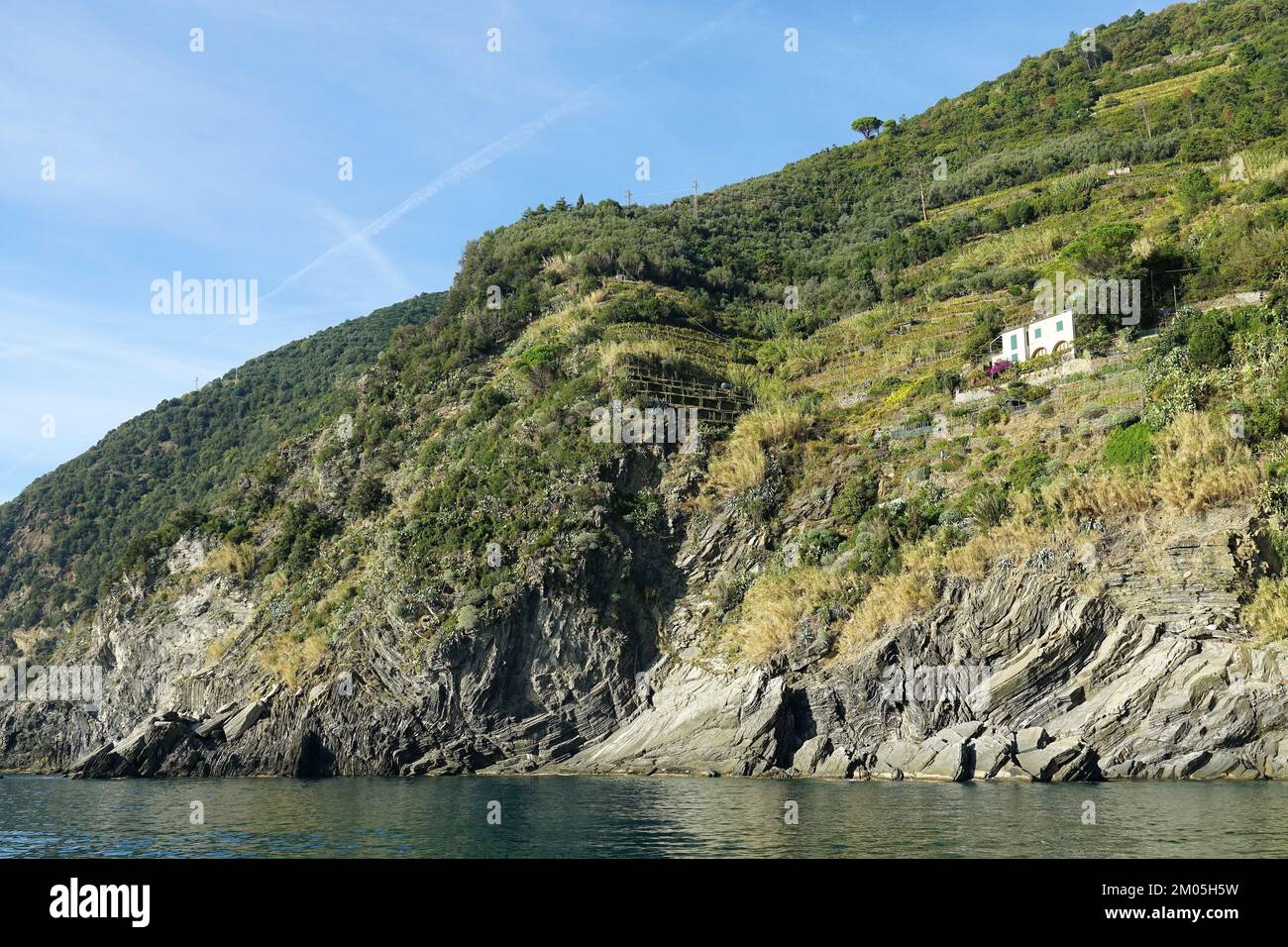 landscape, mountain, Cinque Terre, Liguria, Italy, Europe, UNESCO World ...