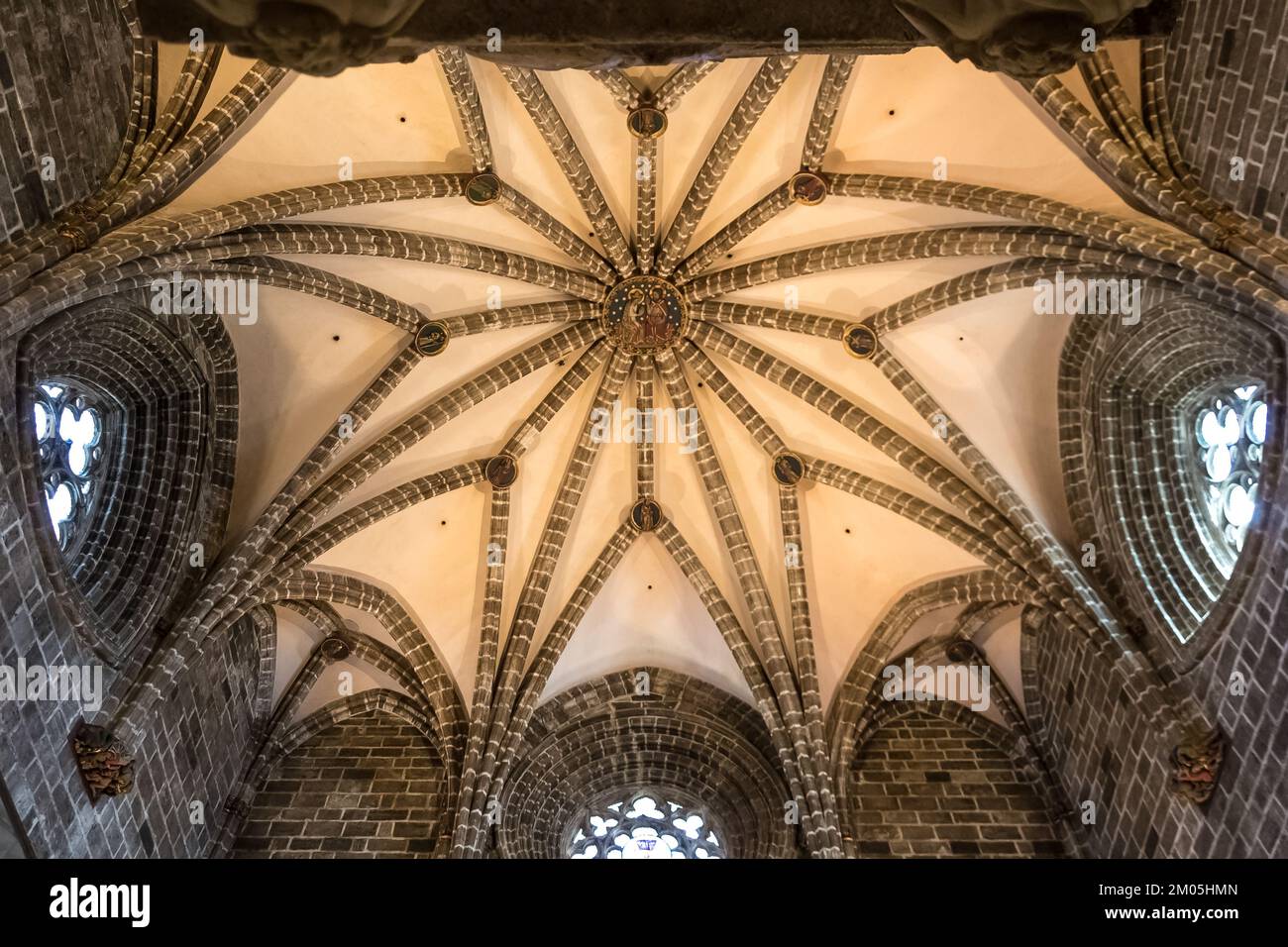 Architectural detail of the Chapel of the Holy Chalice, located in the ...