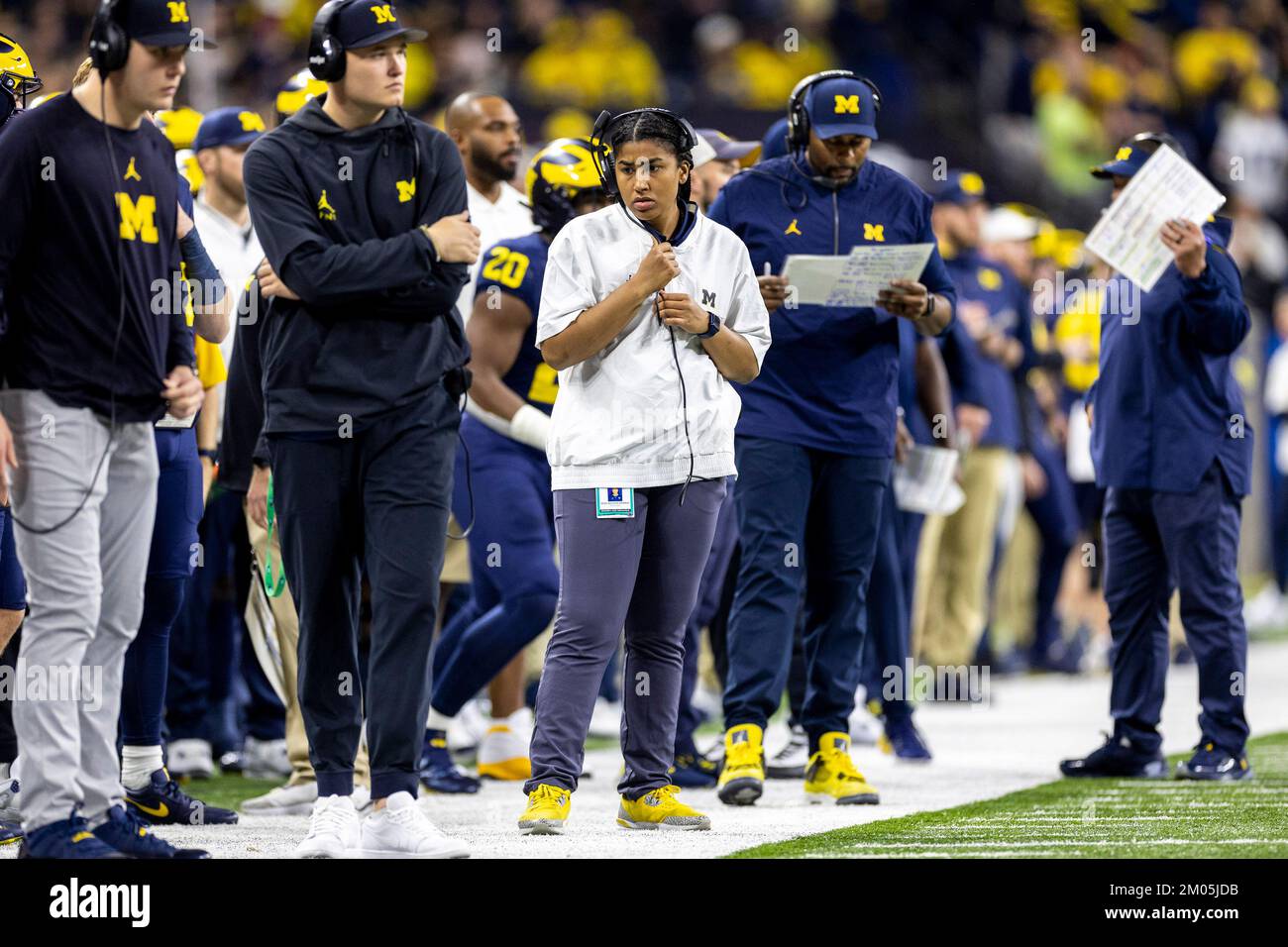 Indianapolis, Indiana, USA. 03rd Dec, 2022. Michigan offensive graduate ...