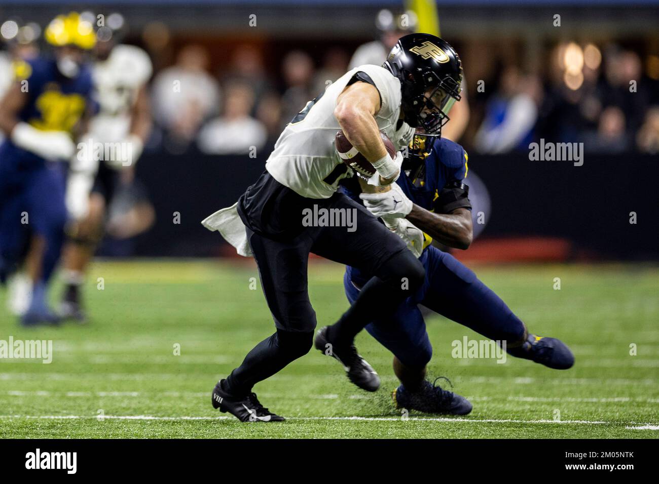 December 03, 2022: Purdue wide receiver Charlie Jones (15) runs with ...