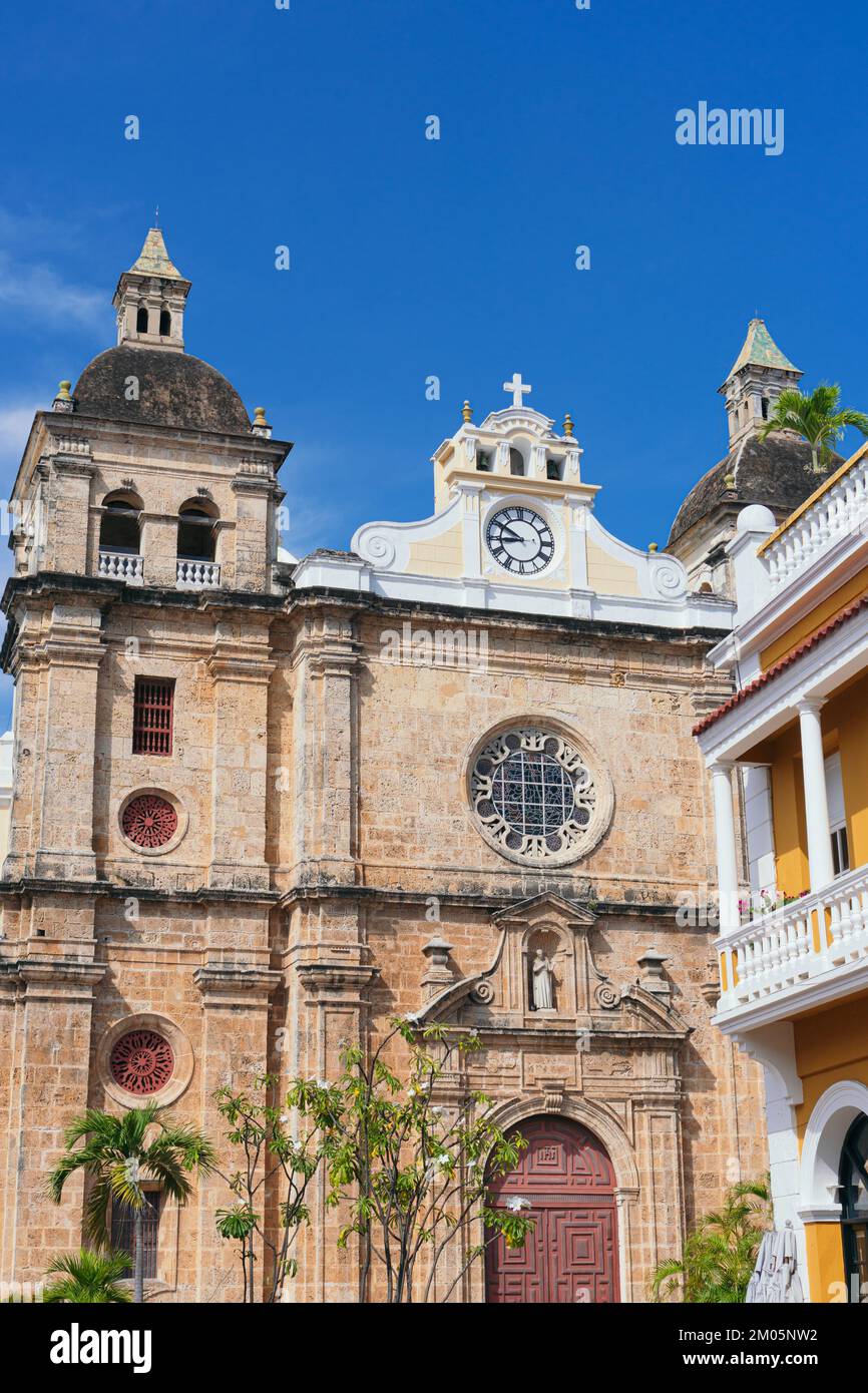 Cartagena, Colombia. Church of San Pedro Claver Stock Photo - Alamy