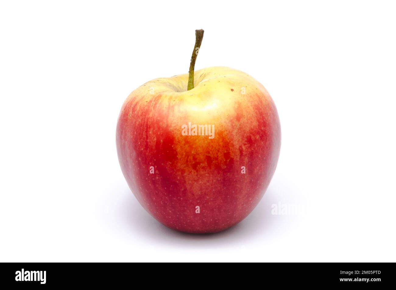 One single apple fruit isolated on white background Stock Photo - Alamy