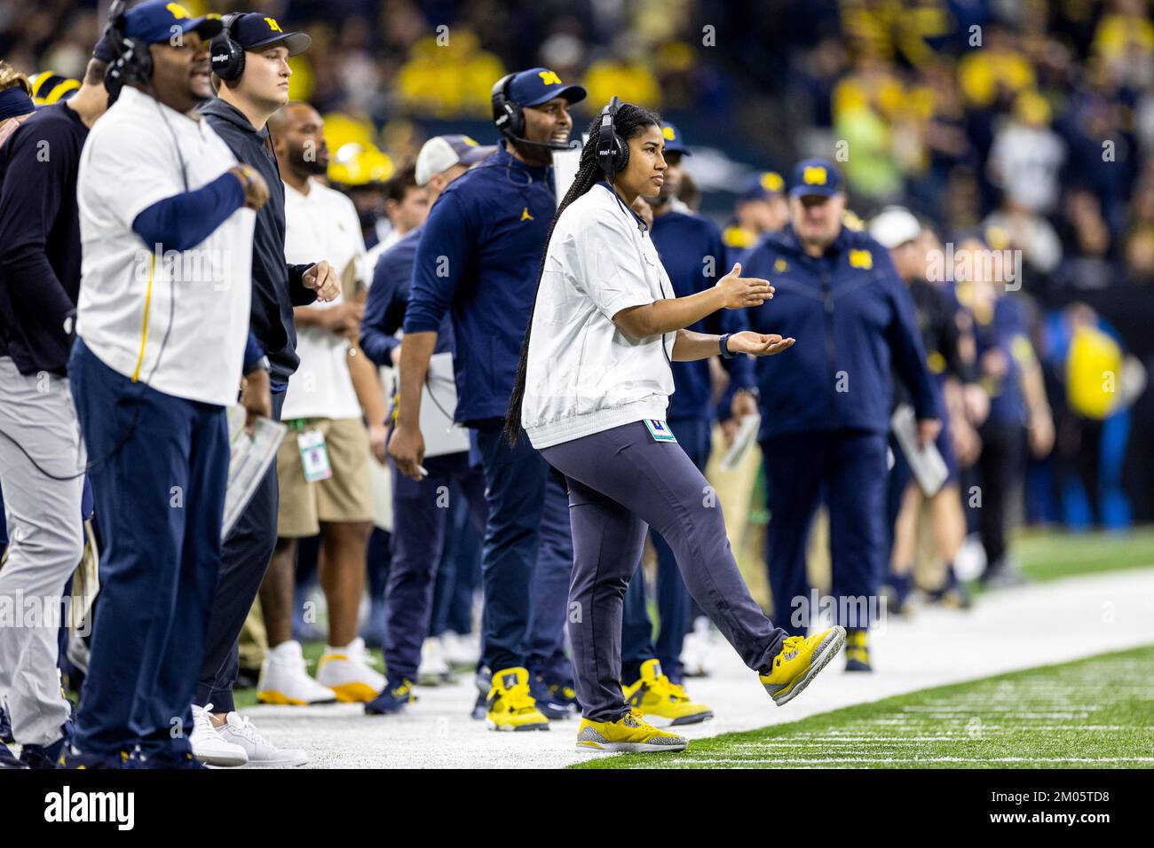 December 03, 2022: Michigan offensive graduate assistant Milan (Mimi ...