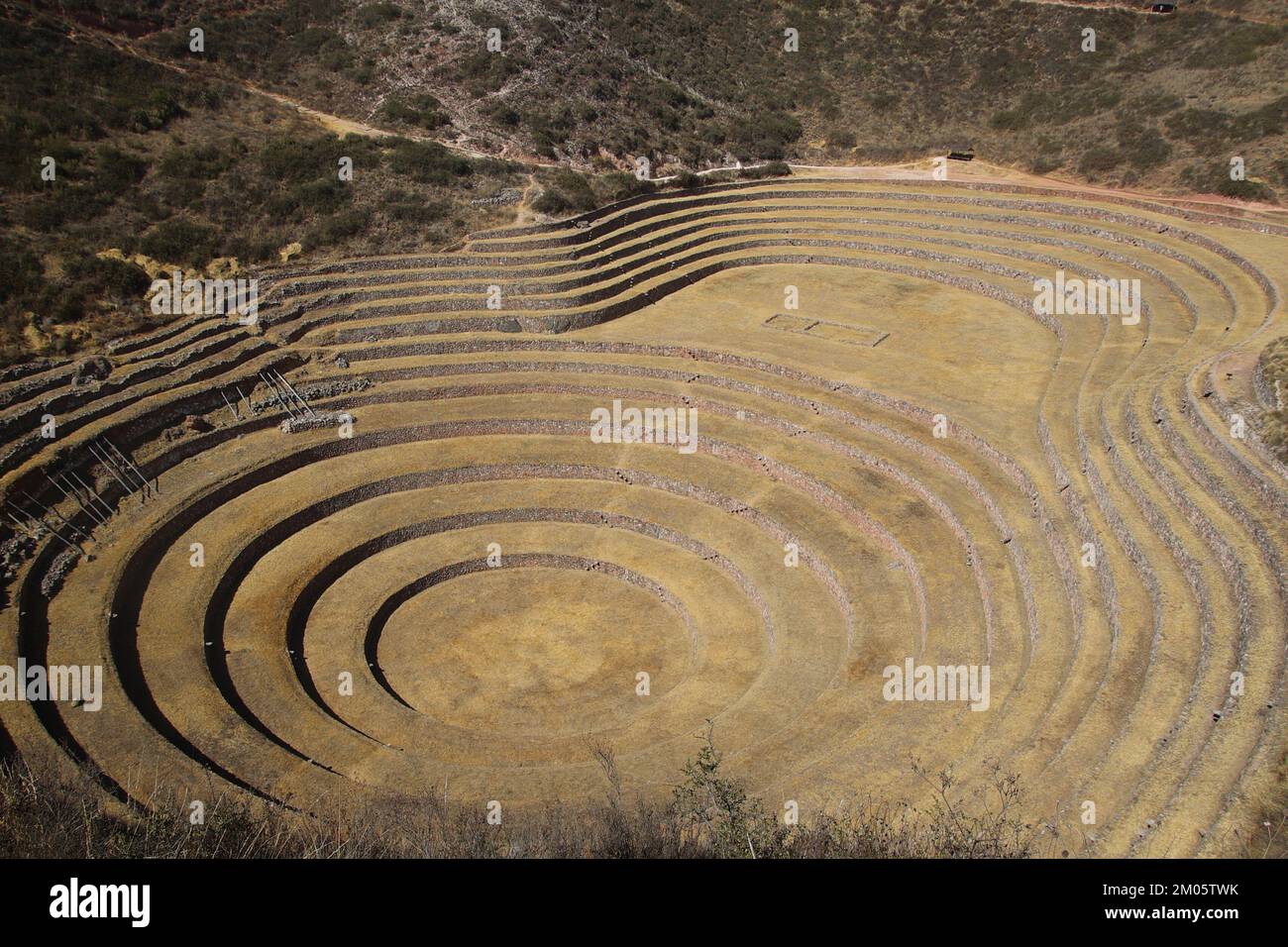 Moray is one of the famous Inca ruins near Cusco. It is composed of ...