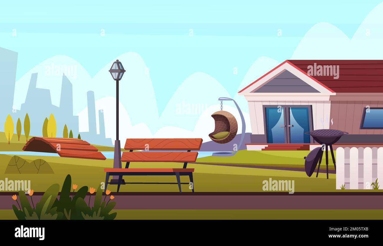 Wooden veranda Stock Vector Images - Alamy