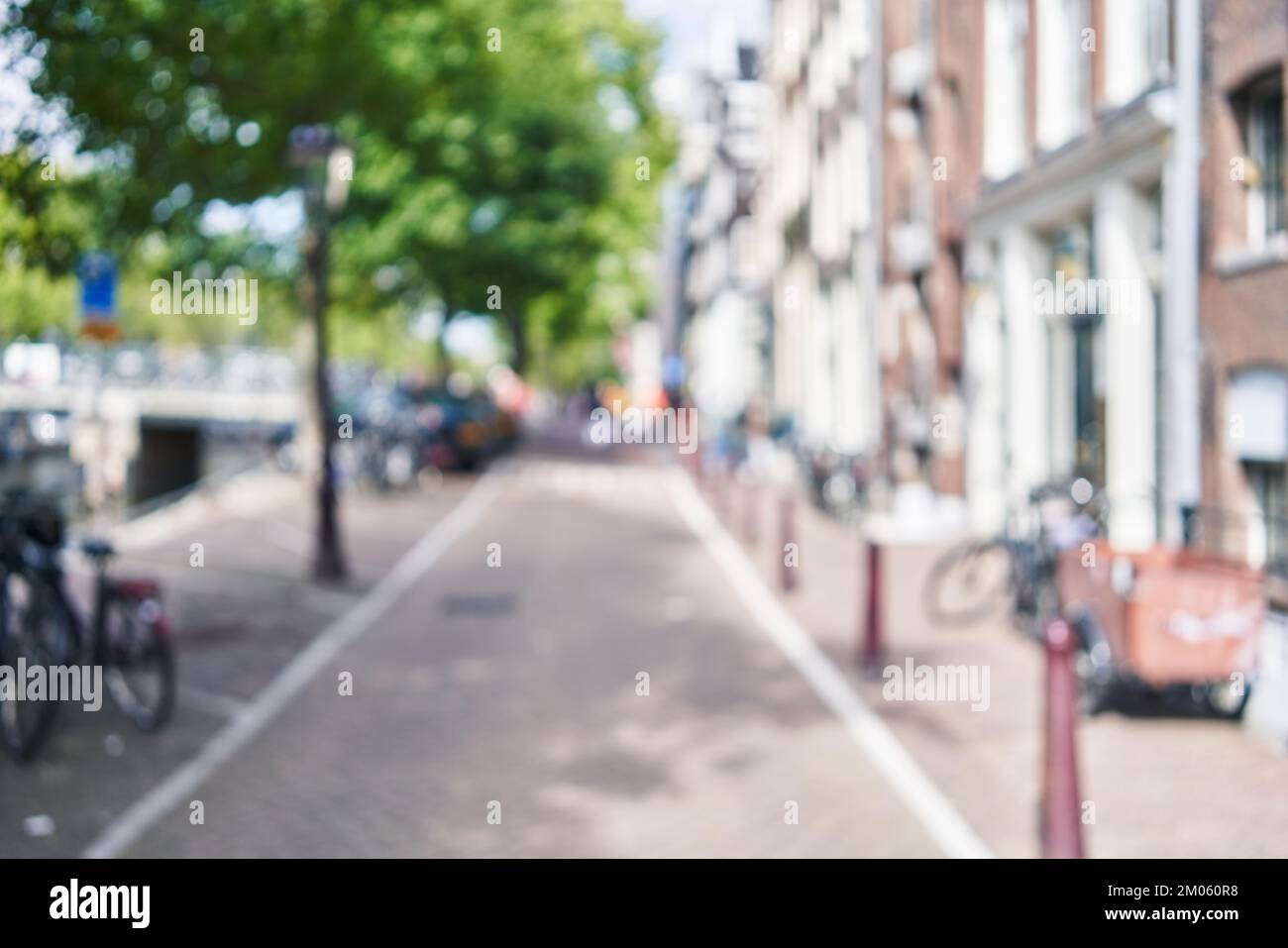 Blurred background of street Stock Photo - Alamy