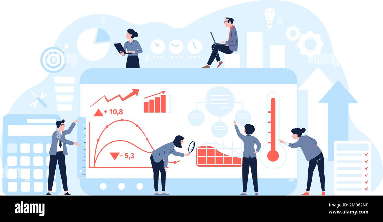 Benchmarking company concept. Online objective approach and measures ...