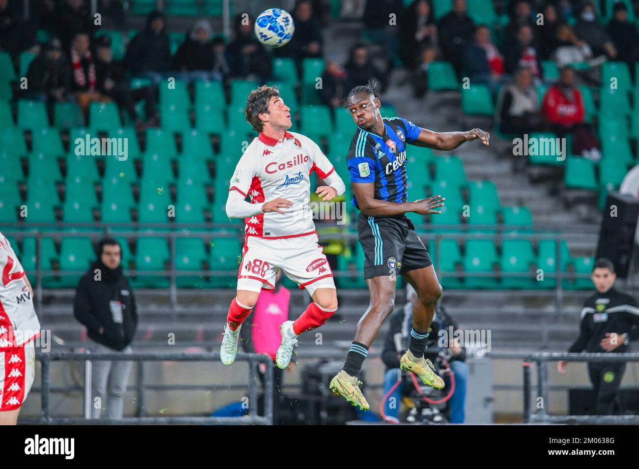 Bari, Italy. 04th Dec, 2022. Bari's Leonardo Benedetti and Pisa's ...