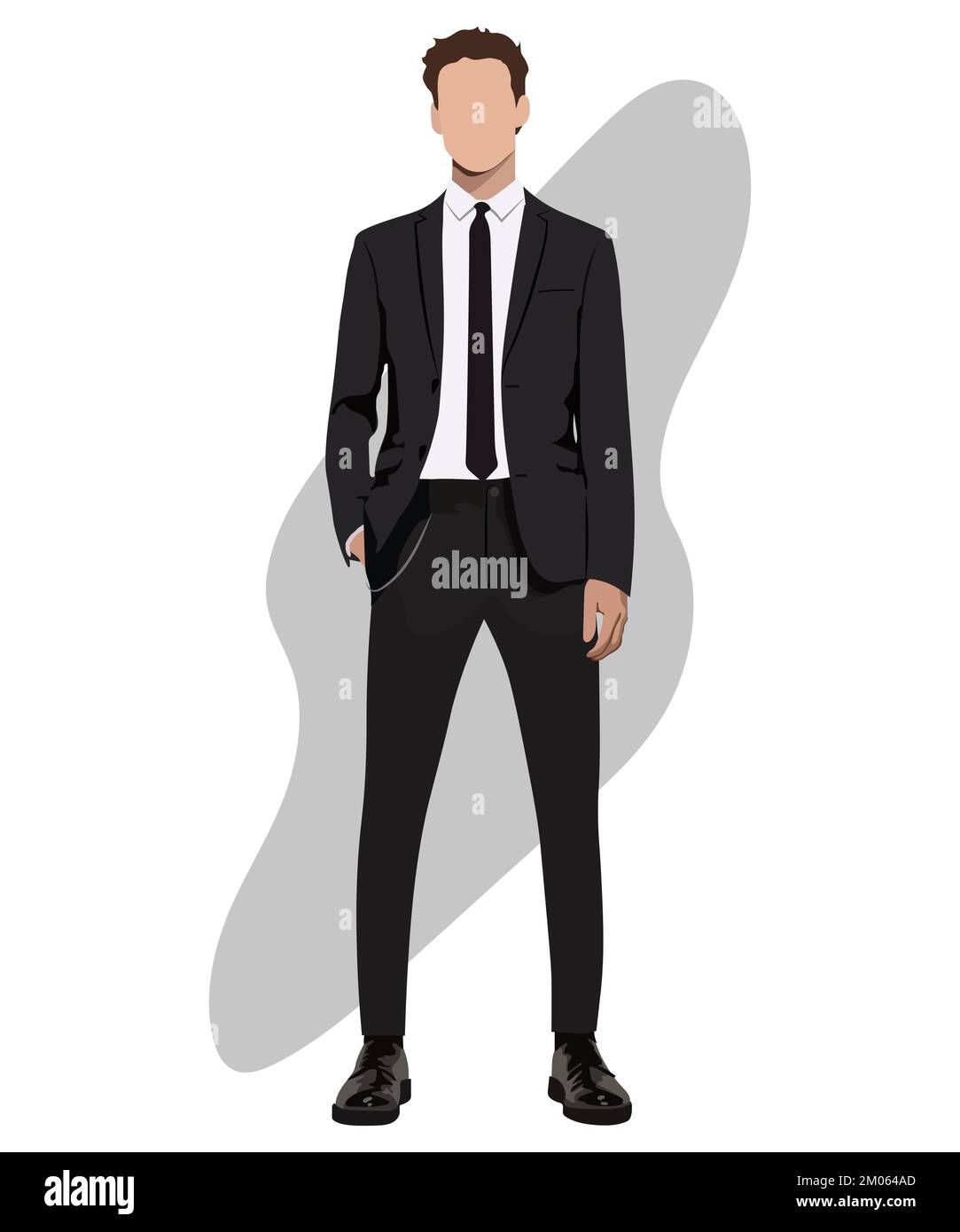 Stylish male businessman in a business suit on an interesting ...