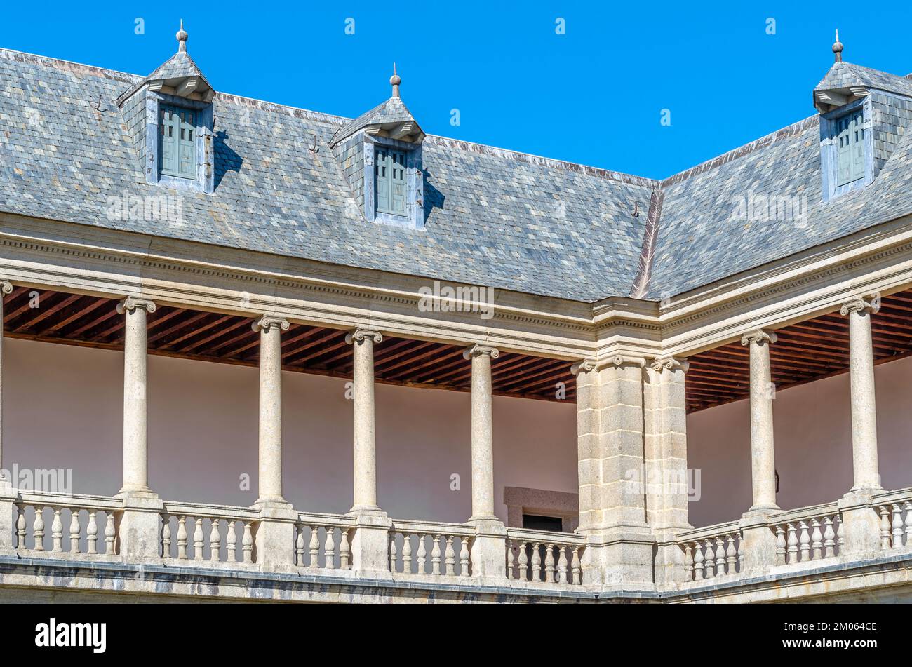 Architectural detail of the Royal Site of San Lorenzo de El Escorial ...