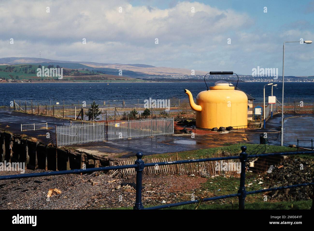 Gourock, Inverclyde, Scotland, UK. Big Yellow Kettle. Designed ...