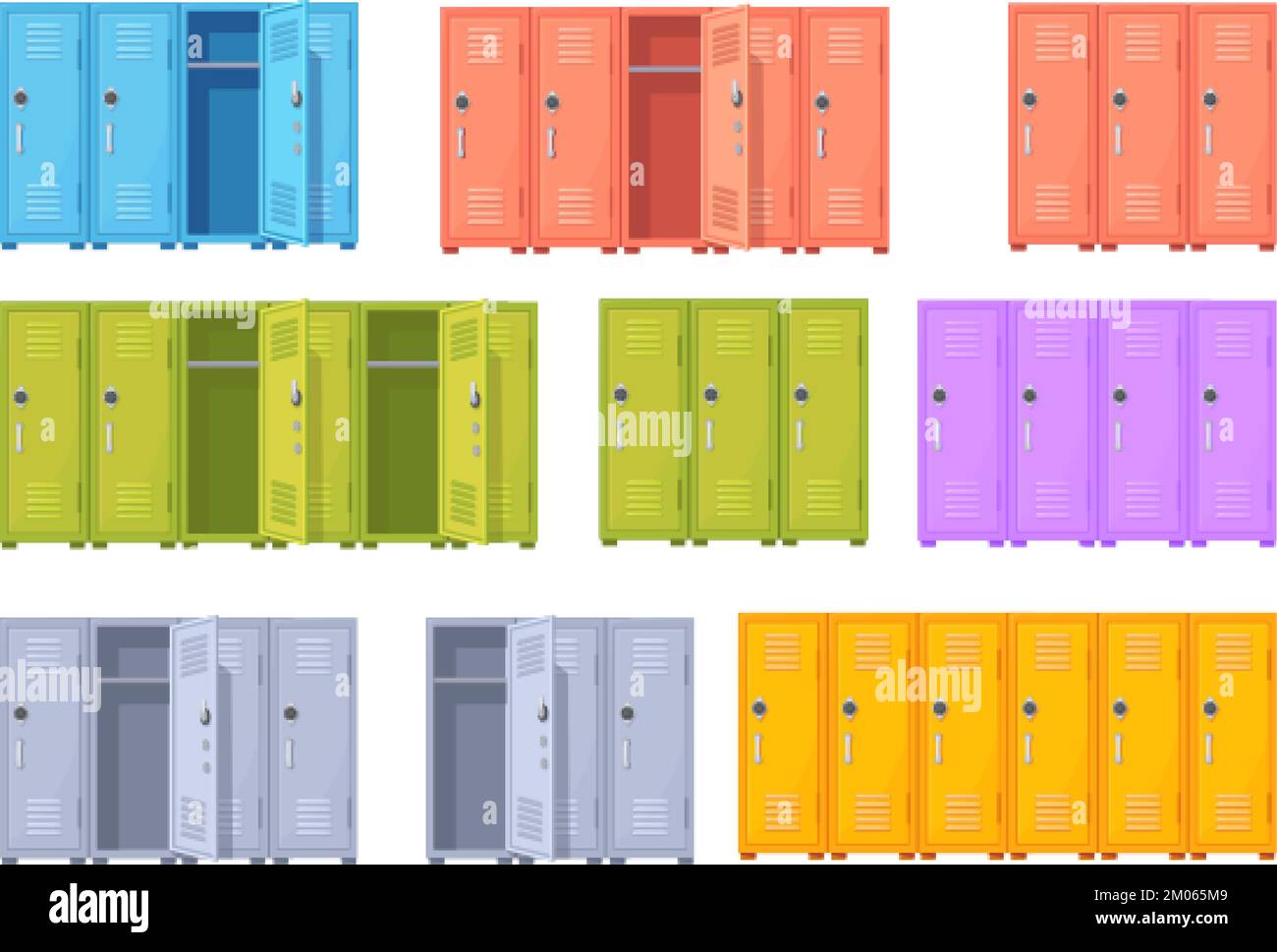 Color school lockers. Gym locker highschool colorful cabinets, metal ...