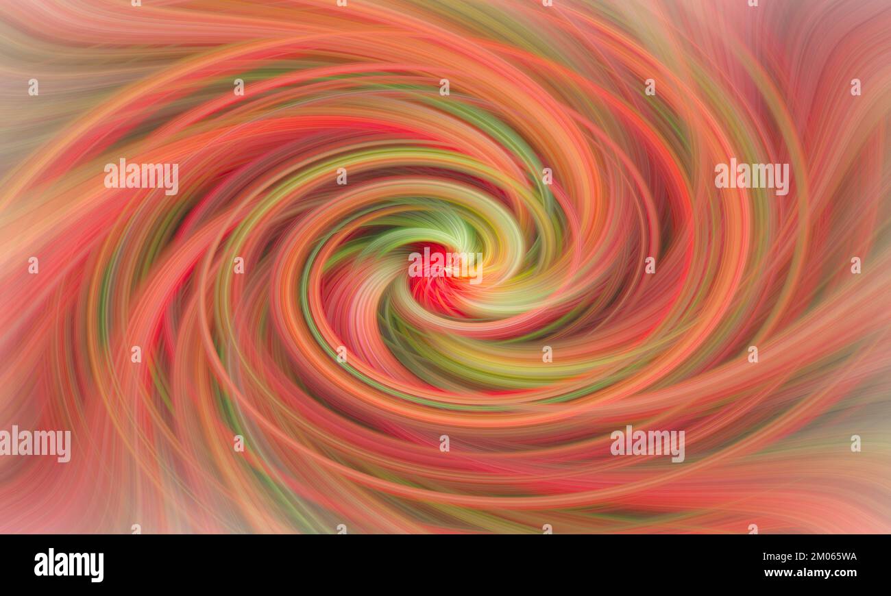 Futuristic multicolor spiral background with abstract light tail ...