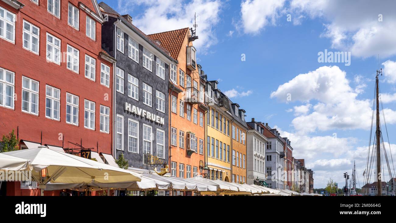 Authentic Danish Architecture buildings of Copenhagen, Denmark Stock ...