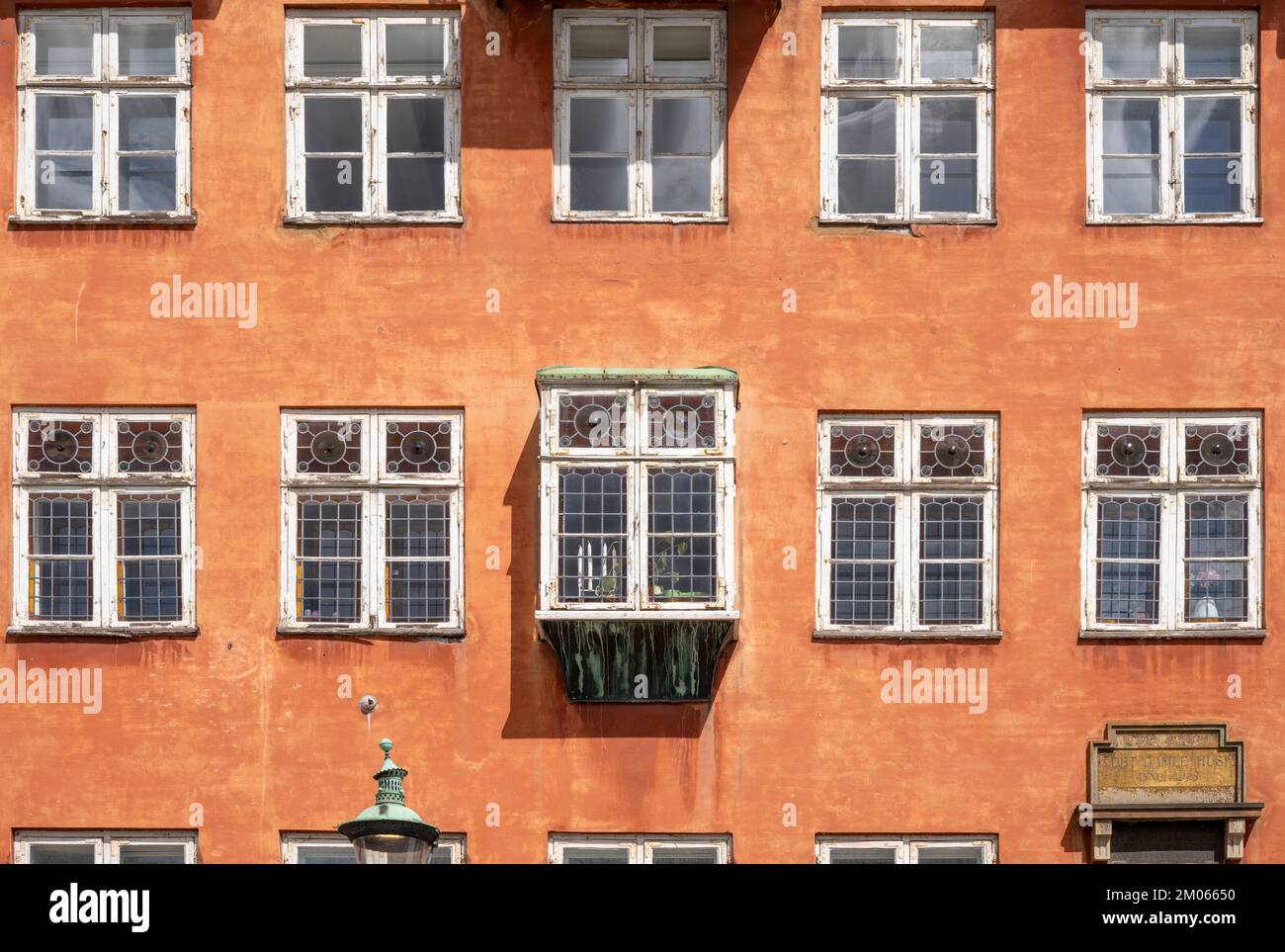 Authentic Danish Architecture buildings of Copenhagen, Denmark Stock ...