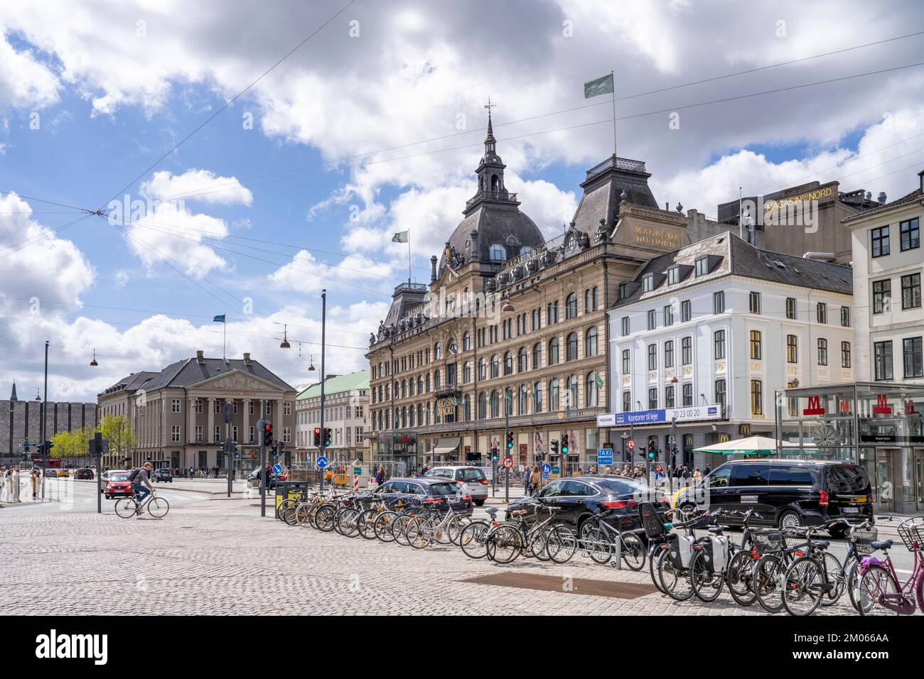 Authentic Danish Architecture buildings of Copenhagen, Denmark Stock ...