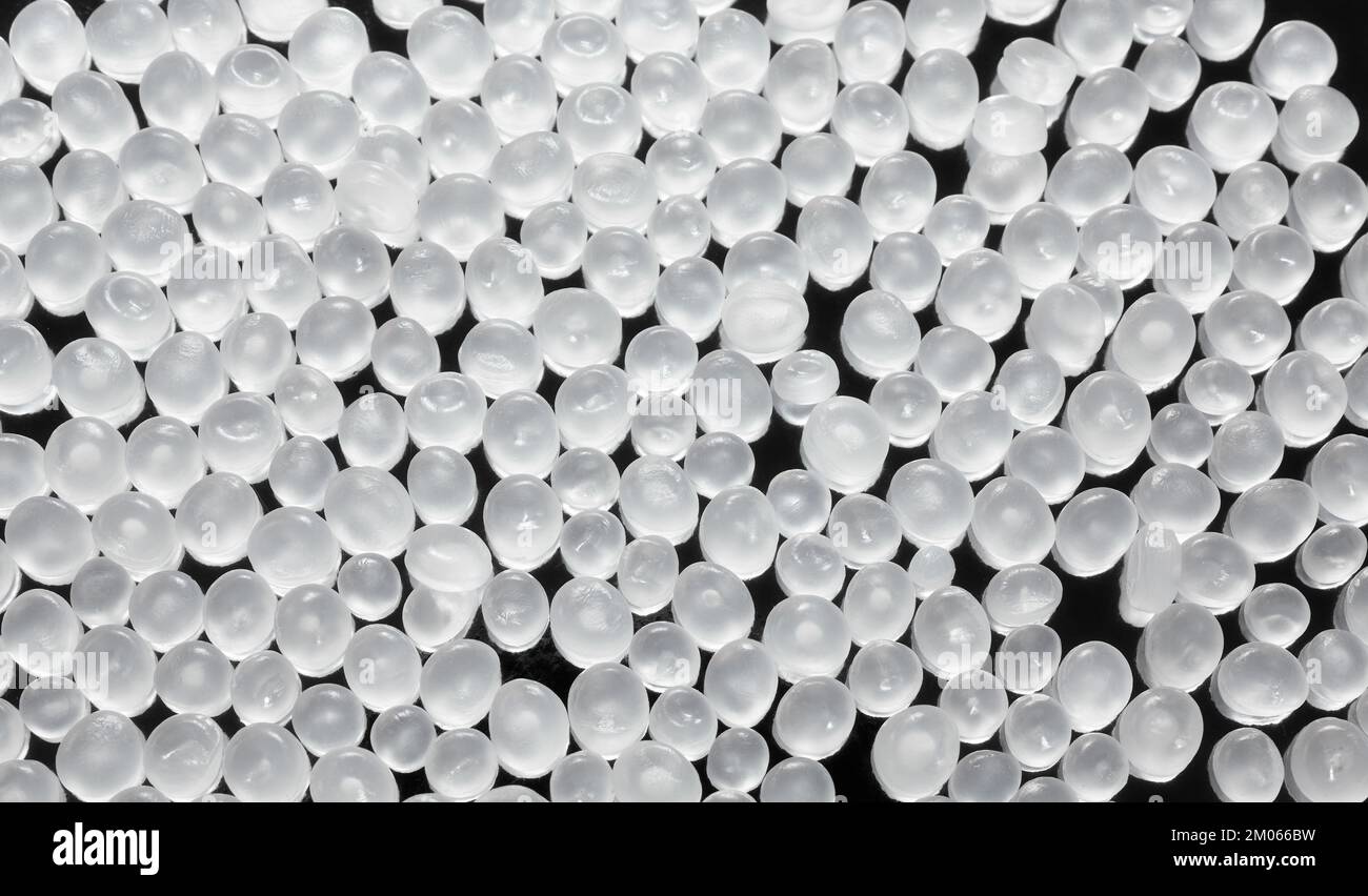 Close up picture of polypropylene granules, selective focus Stock Photo ...