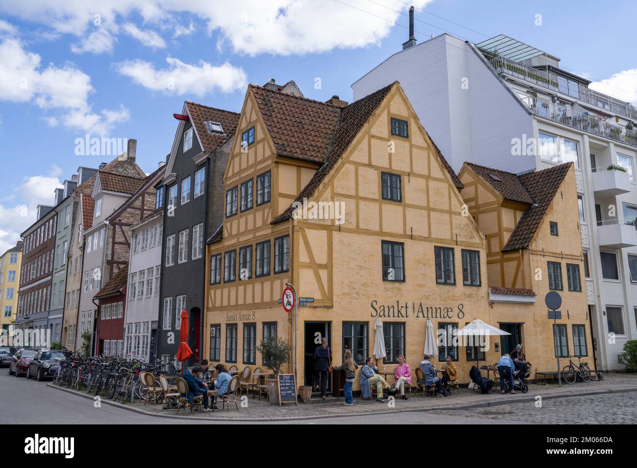 Authentic Danish Architecture buildings of Copenhagen, Denmark Stock ...