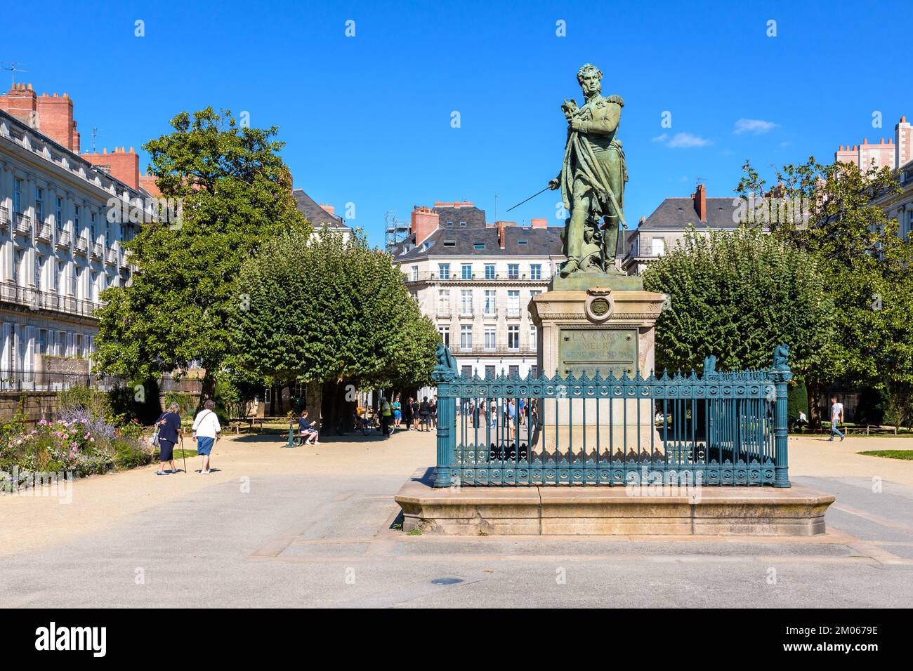 Statue to french Brigadier General Pierre Cambronne in the Cours ...