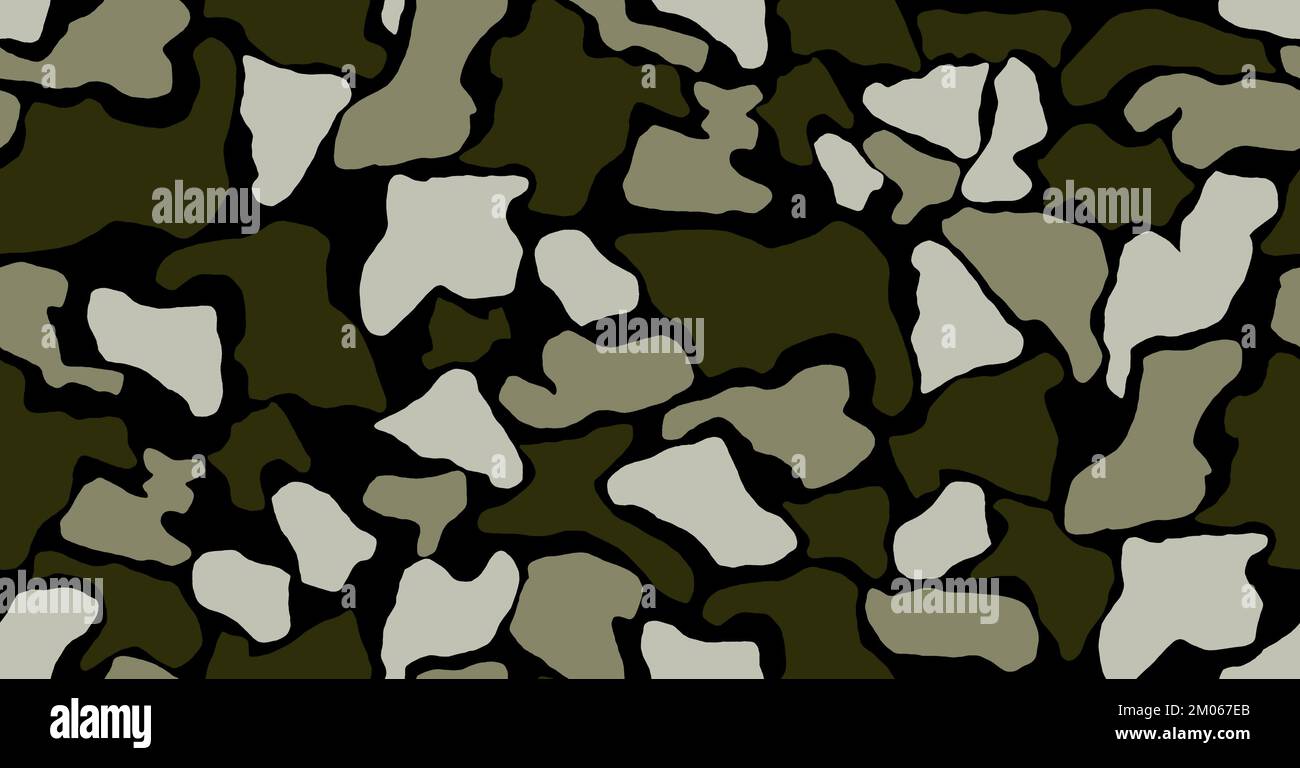 Seamless Army Camouflage, Colored Military Background Ready for Textile ...