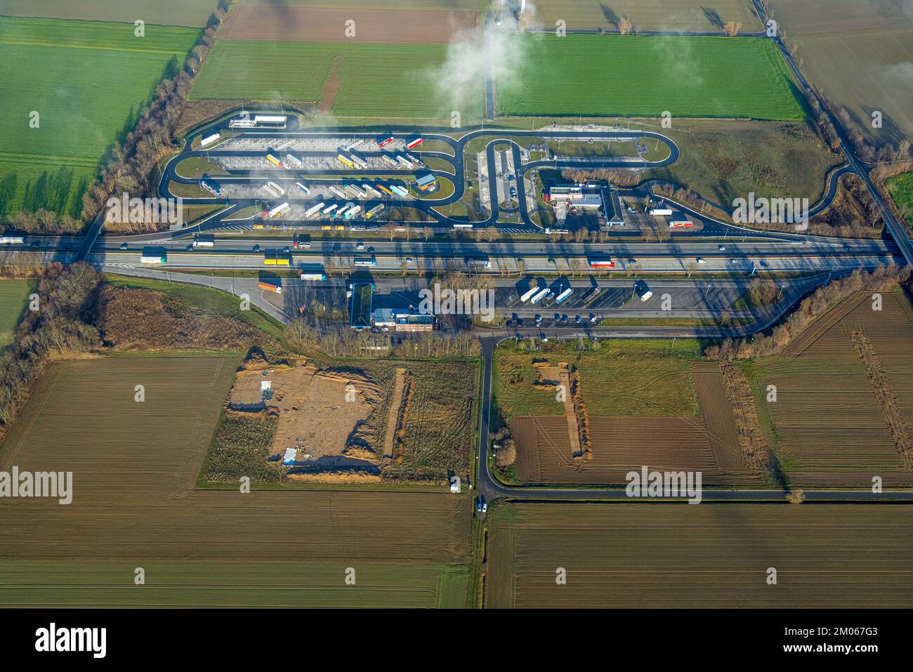 Freeway service area am haarstrang at freeway a44 hi-res stock ...