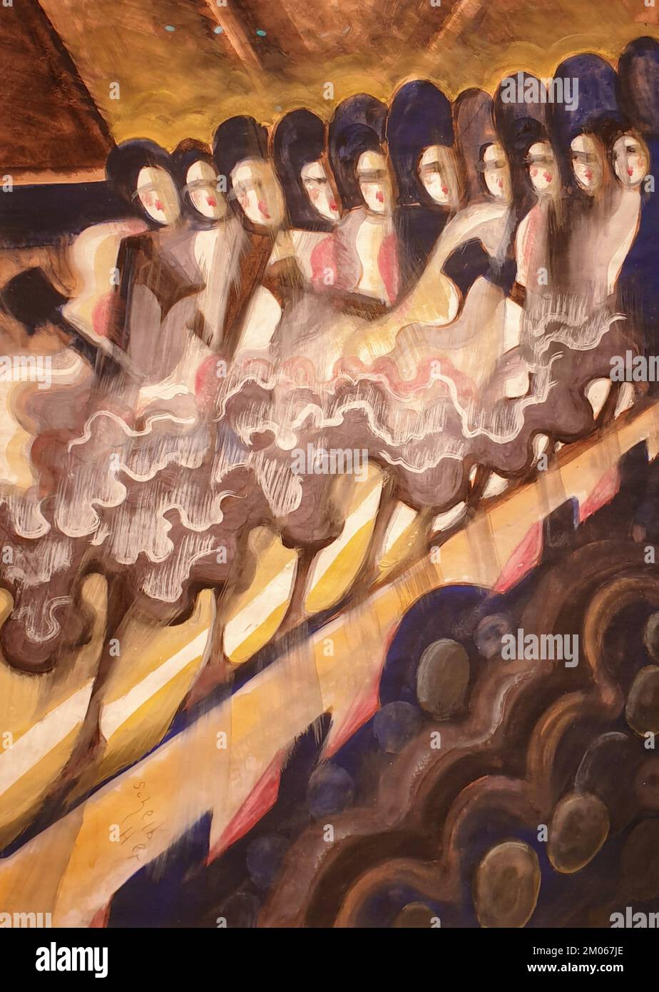 Can can dancers painting hi-res stock photography and images - Alamy