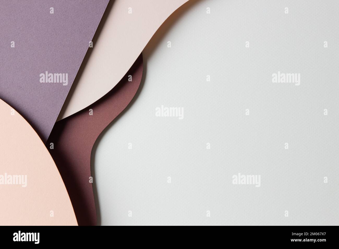 Abstract colored brownish paper texture background. Minimal paper cut ...