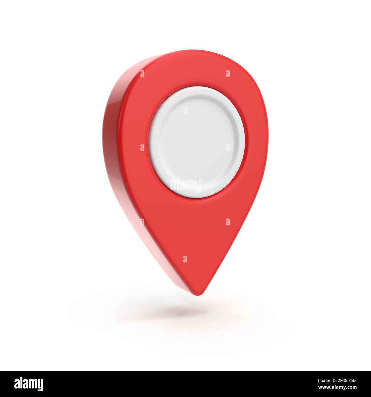 Red Map Pointer , This is a 3d rendered computer generated image ...