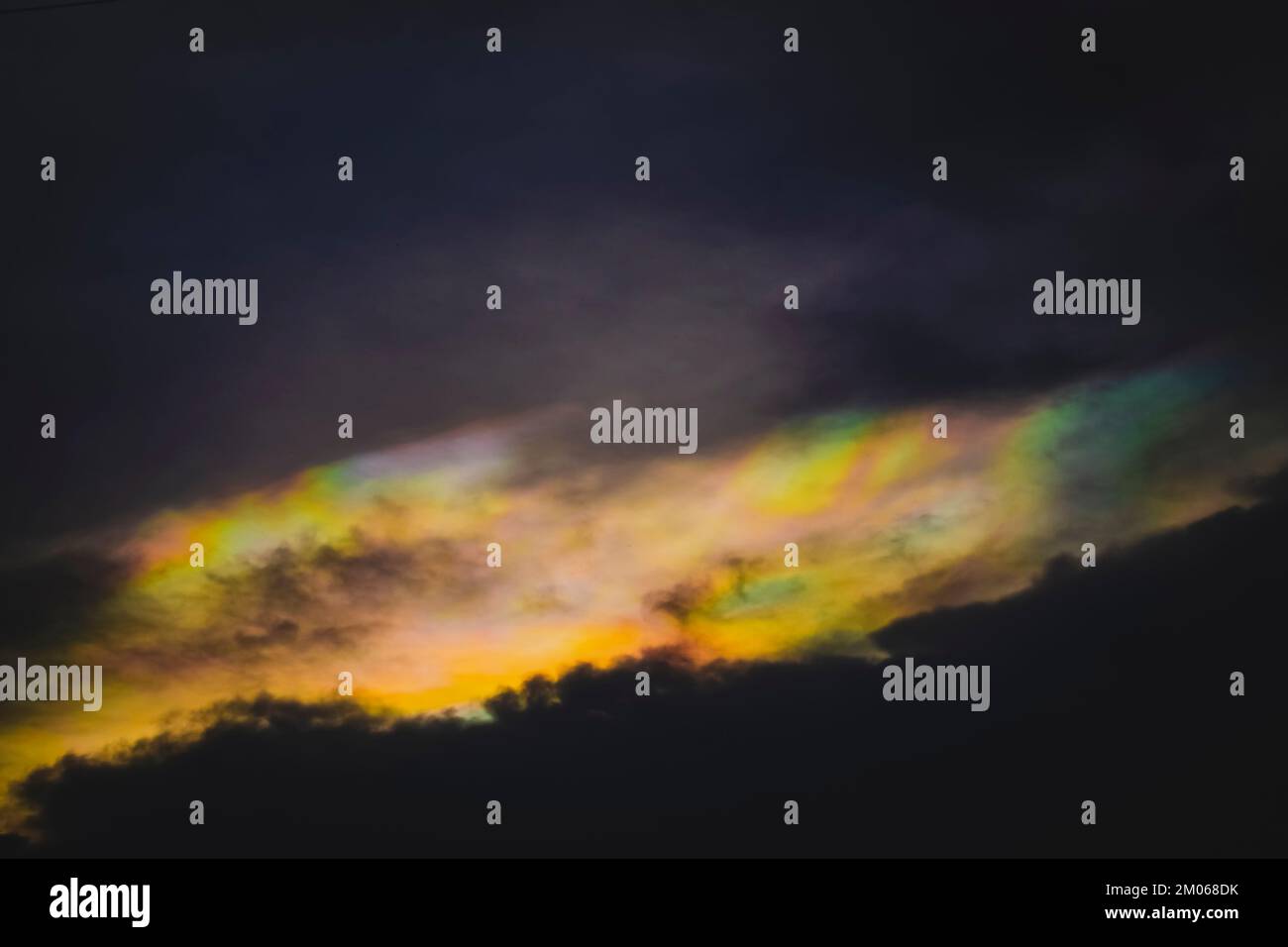 A rainbow cloud called cloud iridescence phenomenon nature season ...