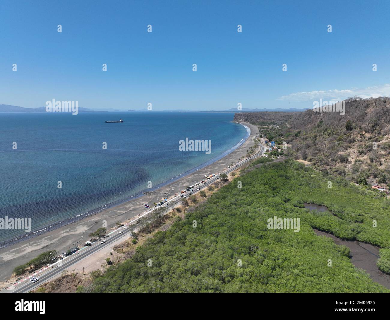 Aerial View of Puerto Caldera in Costa Rica Stock Photo - Alamy