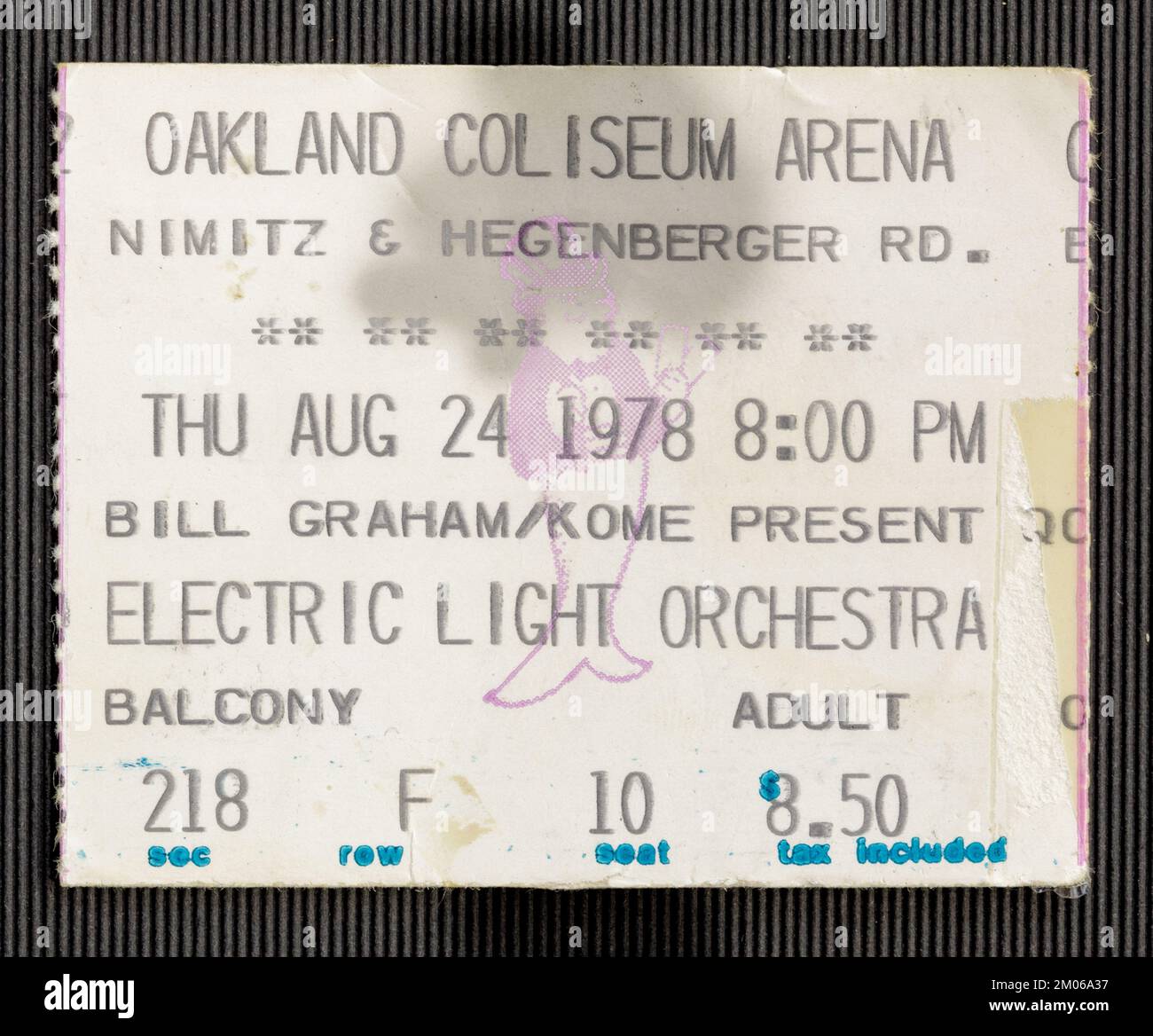 Oakland, California - August 24, 1978 - ticket stub for ELO concert at ...