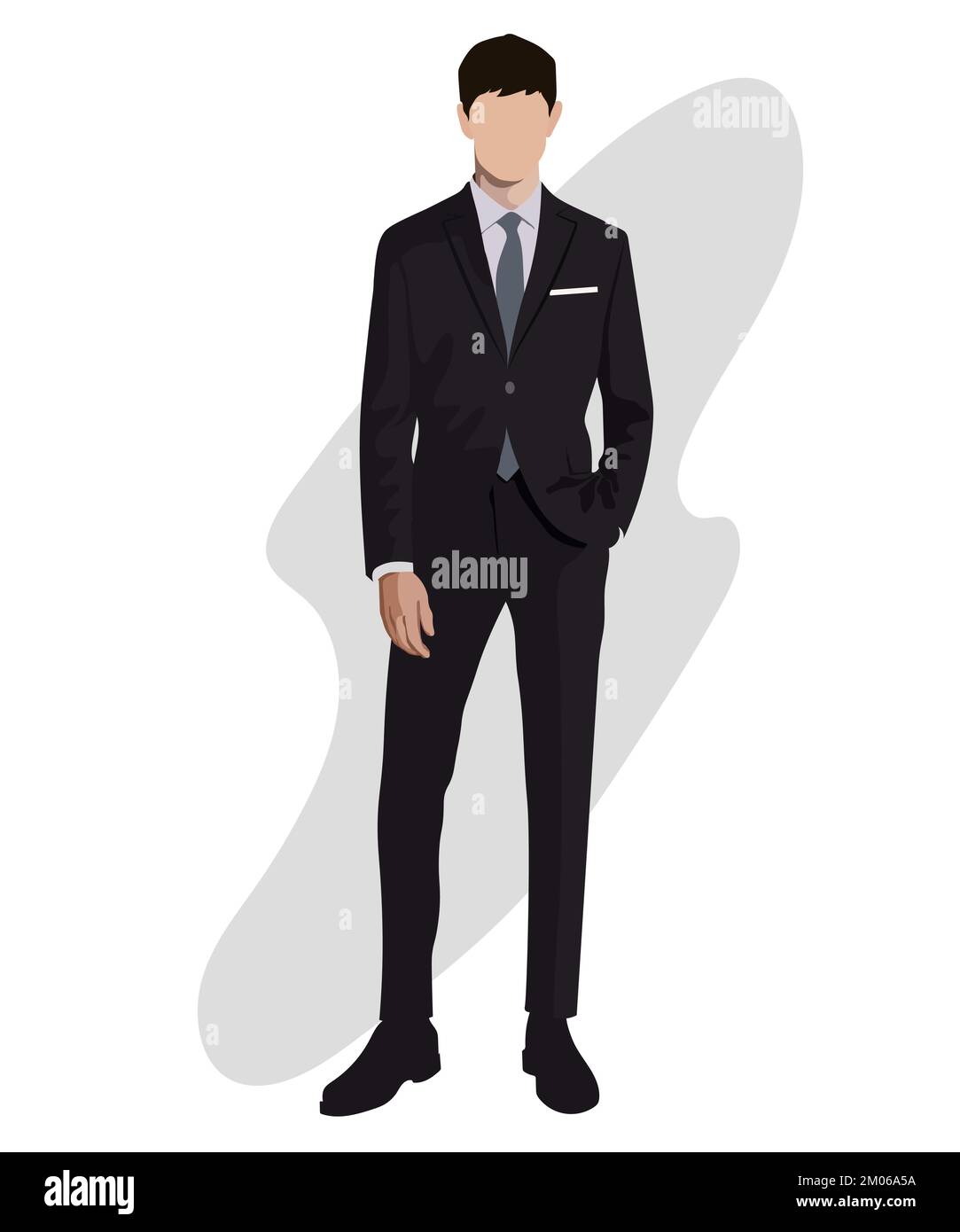 Stylish male businessman in a business suit on an interesting ...