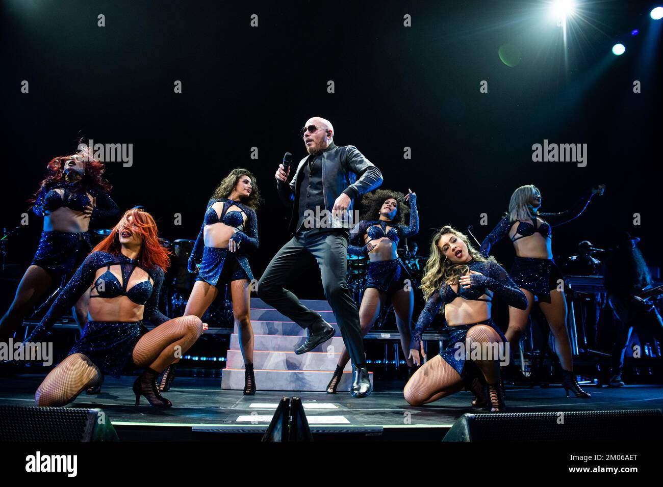 Pitbull performs during 99.7 Now's Poptopia 2022 at SAP Center on ...
