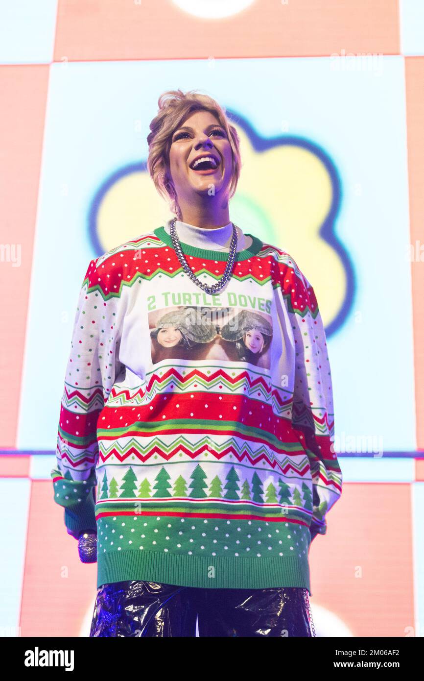 Jax performs during 99.7 Now's Poptopia 2022 at SAP Center on December ...