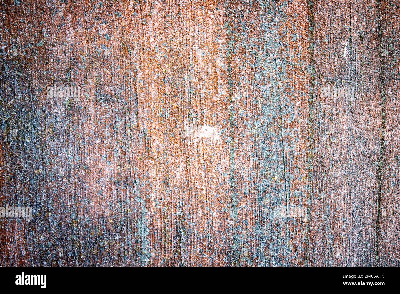 Red and blue stains on concrete wall makes good texture or background ...