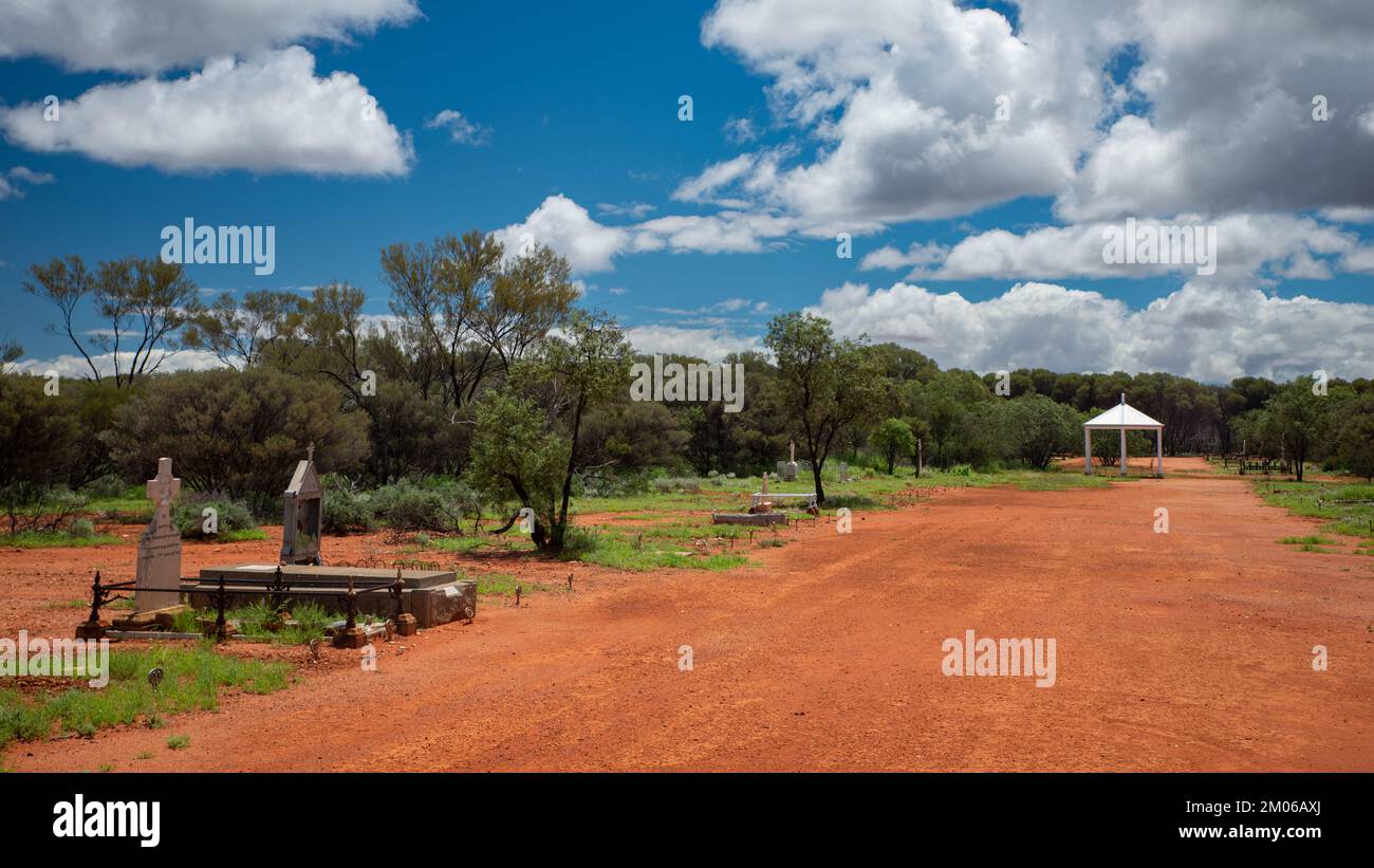 Western Australia, Australia, Cemetery Graveyard in the outback Stock ...
