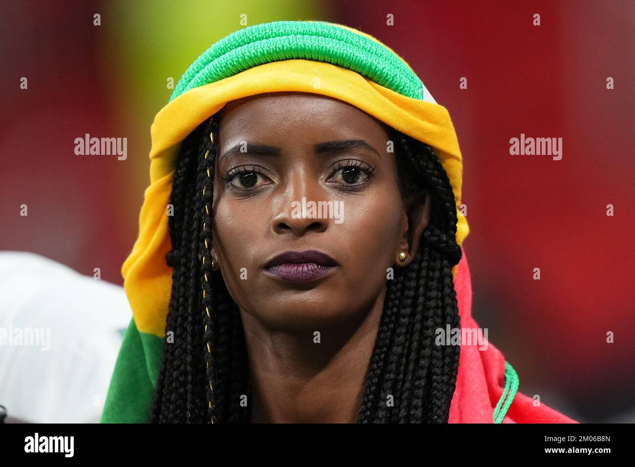 Senegal fans during the FIFA World Cup Qatar 2022 match, round of 16 ...