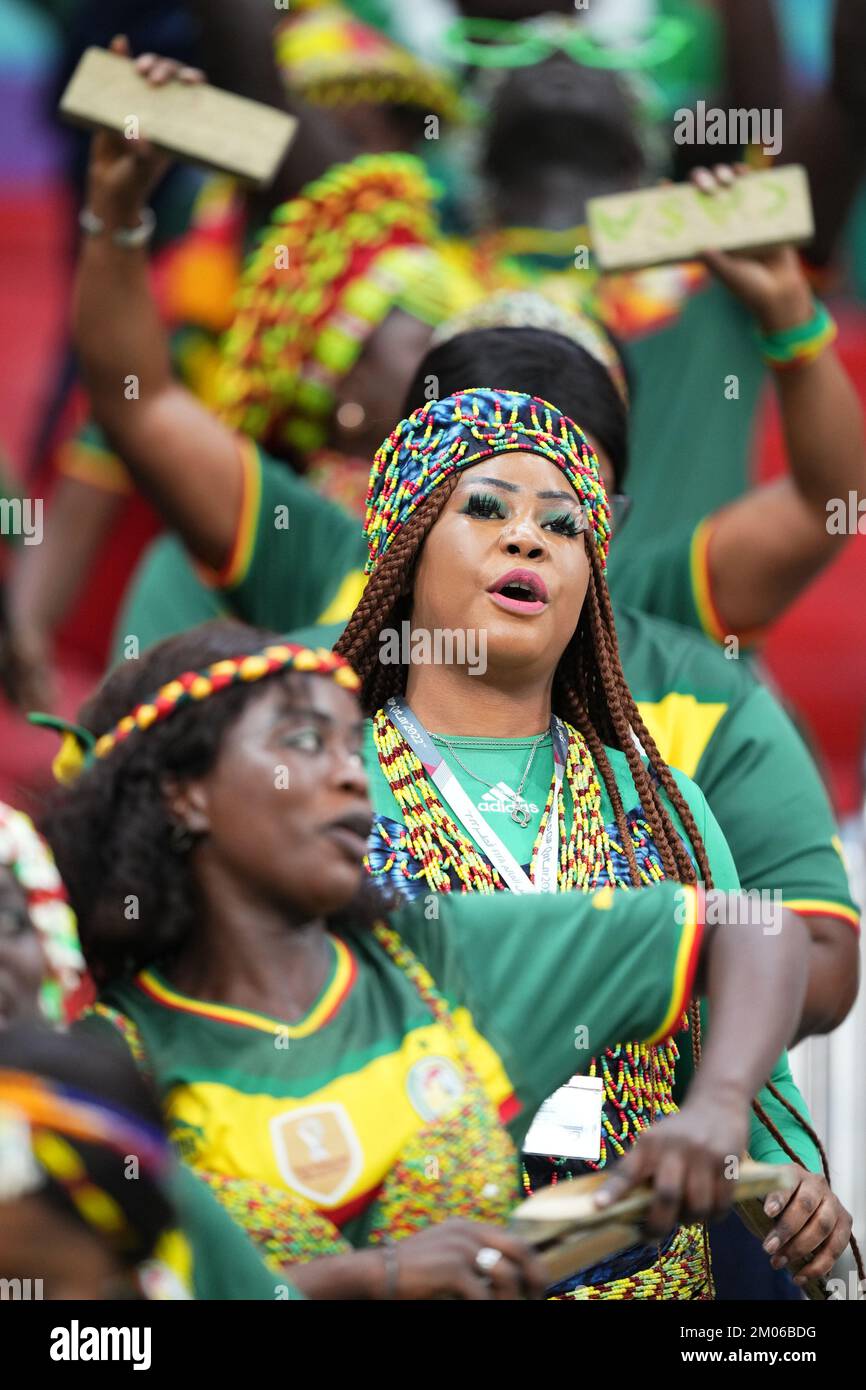 Senegal fans during the FIFA World Cup Qatar 2022 match, round of 16 ...