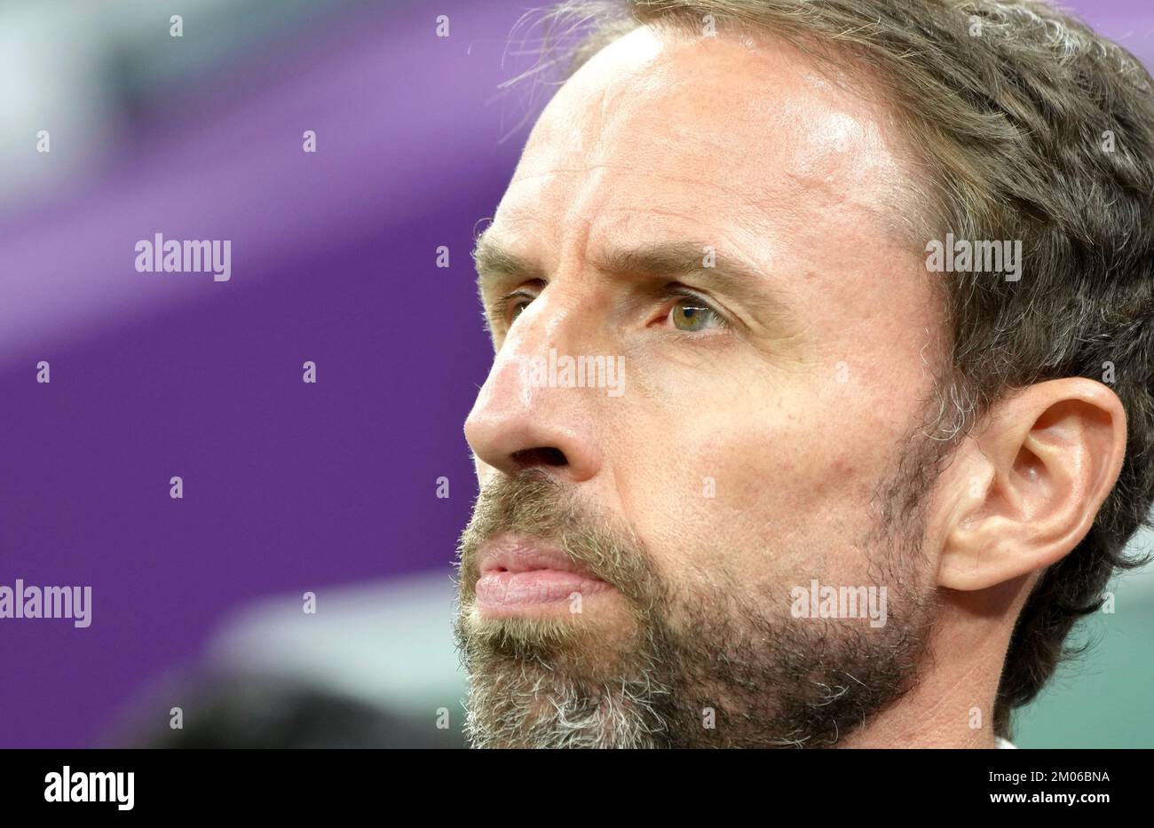 Al Khor, Qatar. 4th Dec, 2022. Gareth Southgate, head coach of England ...
