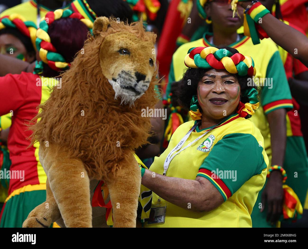 Al Khor, Qatar. 4th Dec, 2022. Senegal fans during the FIFA World Cup ...