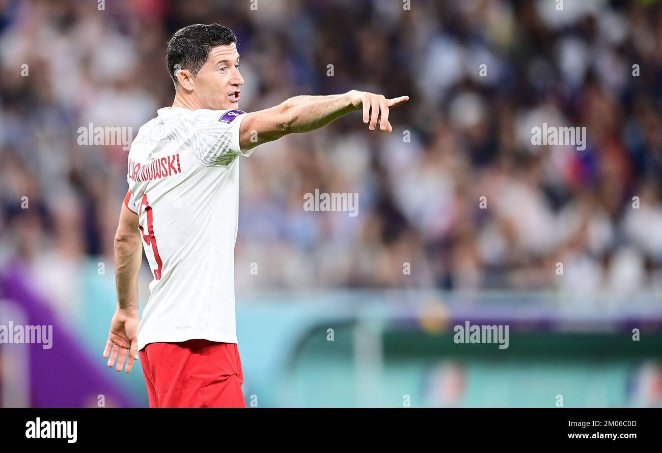 Doha, Katar. 04th Dec, 2022. Robert Lewandowski (Polen)Doha, 04.12.2022 ...