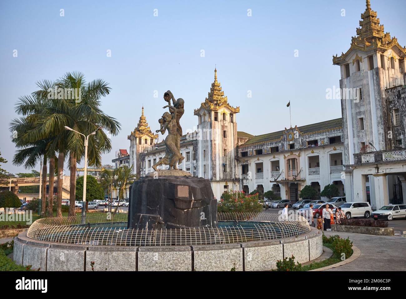 The Railway Station Yangon Myanmar Stock Photo - Alamy